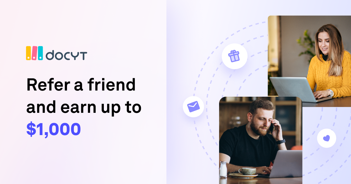 Refer a Friend to Docyt and Earn 10% Commission